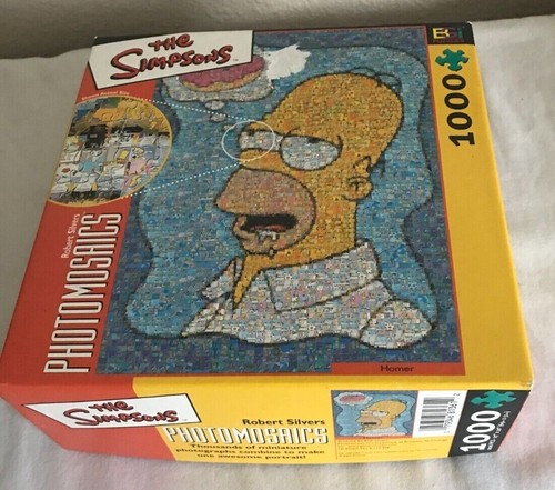 The Simpson HOMER SIMPSON 1000 pc PHOTOMOSAICS puzzle by Robert Silvers ...