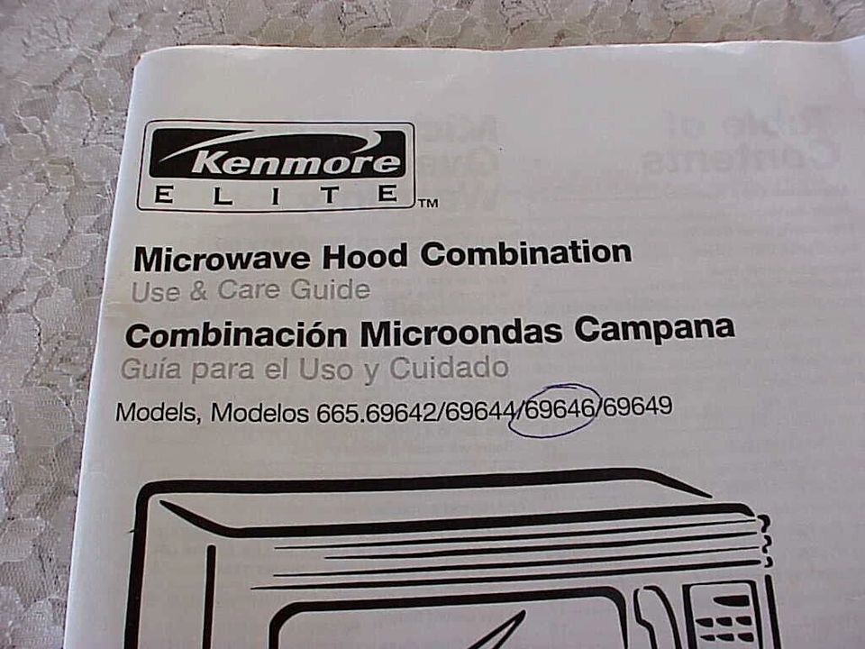 Kenmore Elite Microwave Use & Care Guide 665. Series Models *READ* | eBay