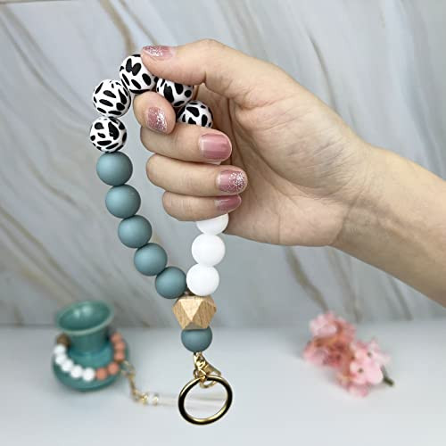 100pcs Silicone Beads for Keychain Making,15mm Rubber Beads kit for ...