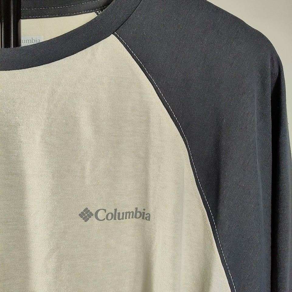 Columbia Men's Thistletown Hills Raglan Long-Sleeve Shirt- Chalk ...