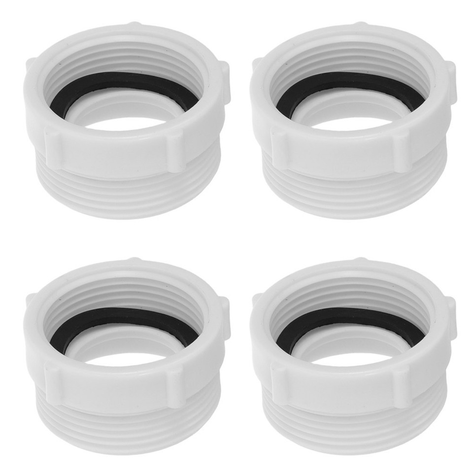 4pcs Kitchen Sink Drain Pipe Adapter: Waste Outlet Male Female Thread ...