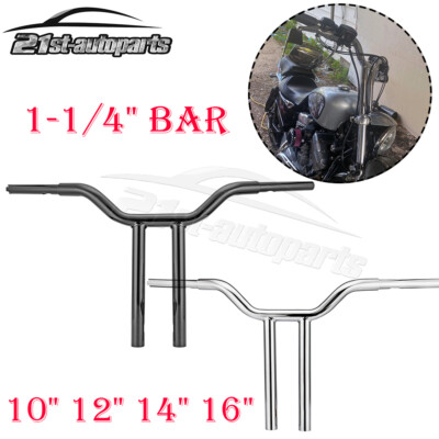 10" 12" 14" 16" MX-T Bars Handlebar For Harley Softail Sportster Dyna ...