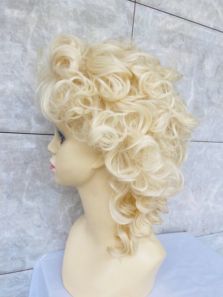 Dolly Parton Hairstyle Messy Feminine Layers Golden Wavy Synthetic Hair ...