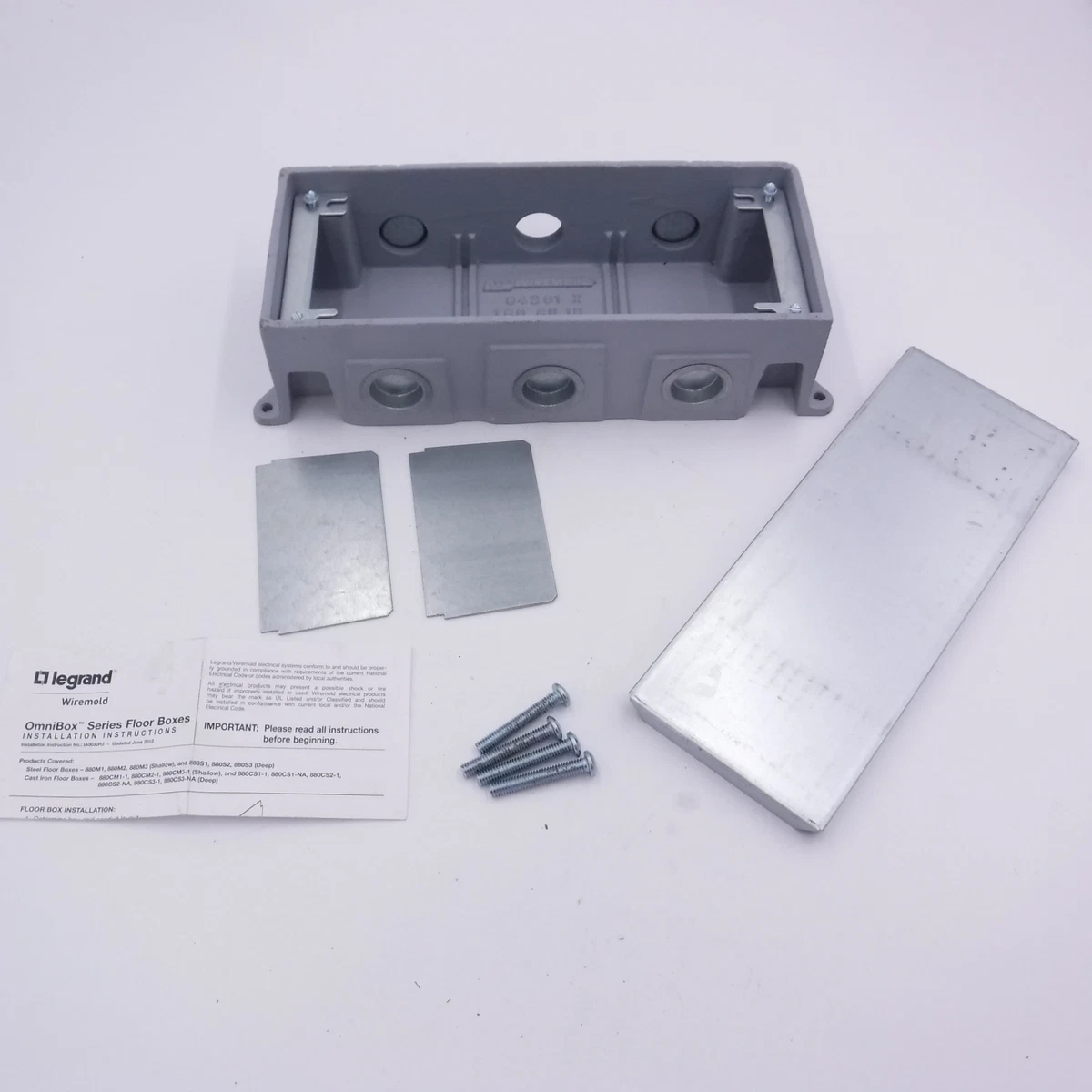 880-OMNI Omnibox Multi-Service Gang Floor Box, 50% OFF