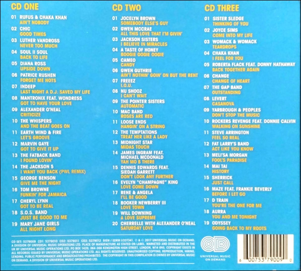 SOUL GROOVES * 58 Greatest R&B / Soul Hits * NEW 3-CD Boxset * All ...