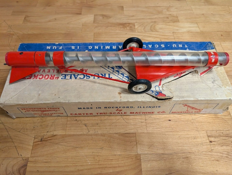 Vintage Carter Tru-Scale Rocket Auger Elevator 1/16 w/ Box Excellent ...