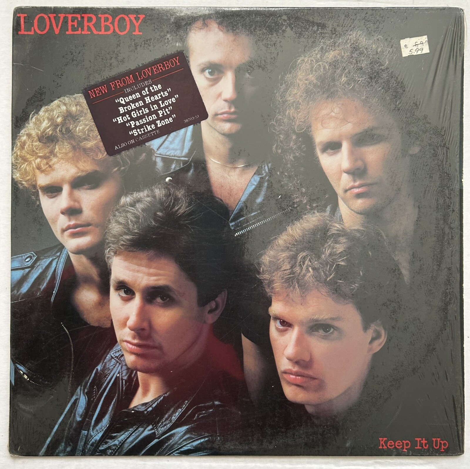 Loverboy Keep It Up QC 38703 Columbia In Shrink OG Inner Lyrics Insert ...
