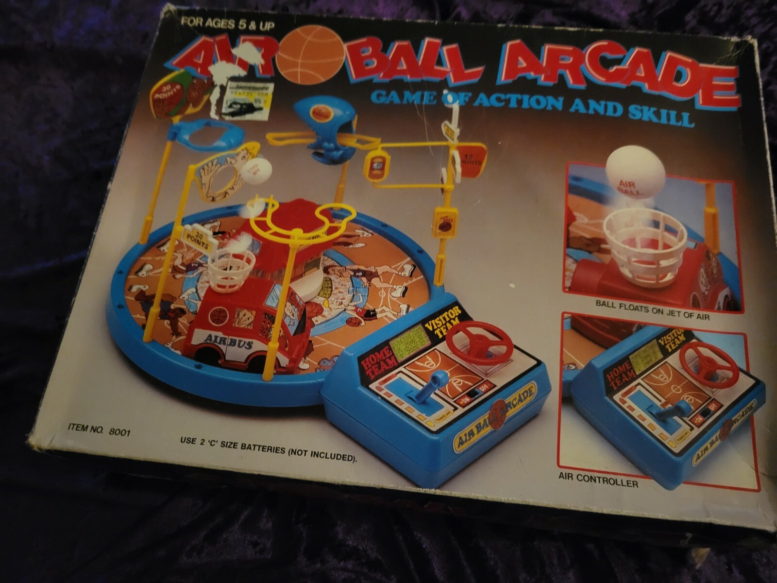 VINTAGE ! AIRBALL ARCADE GAME OF ACTION AND SKILL BOARD TABLETOP ...