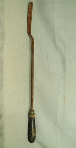 vintage old antique Farrier Horse farm tool black wood handle file rasp ...
