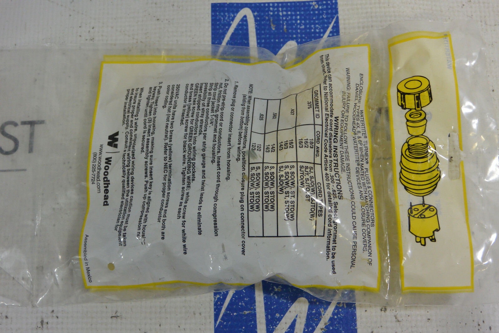 Woodhead 14W49 Watertite Plug NEMA 6-15p 15a 250v for sale online | eBay