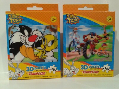 lot of 2 Visual Echo 3D puzzle effects Looney Tunes puzzles (new) | eBay