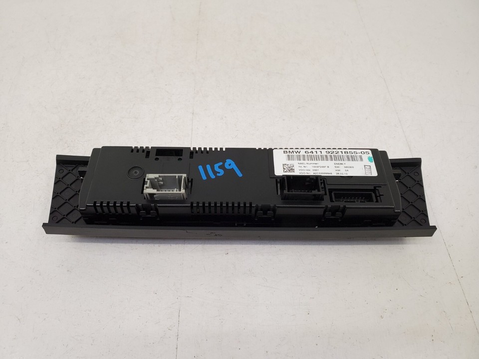 07-13 OEM BMW E92 E93 AC A/C Climate Control Switch Panel Black Heated ...