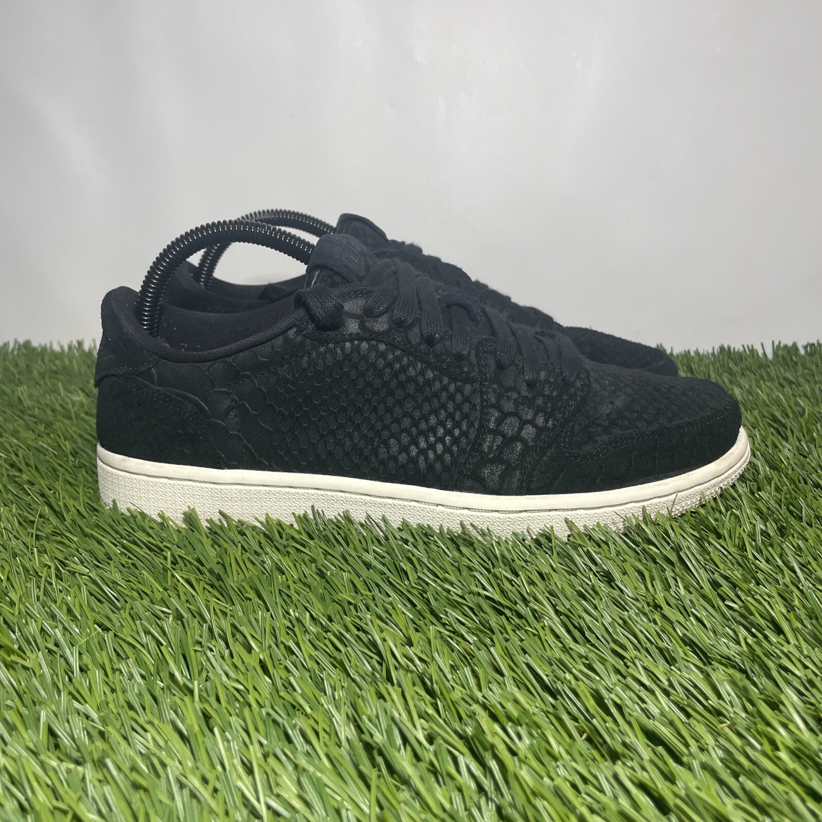 Nike Womens Air Jordan 1 Retro Black Python Lace Up A… - Gem