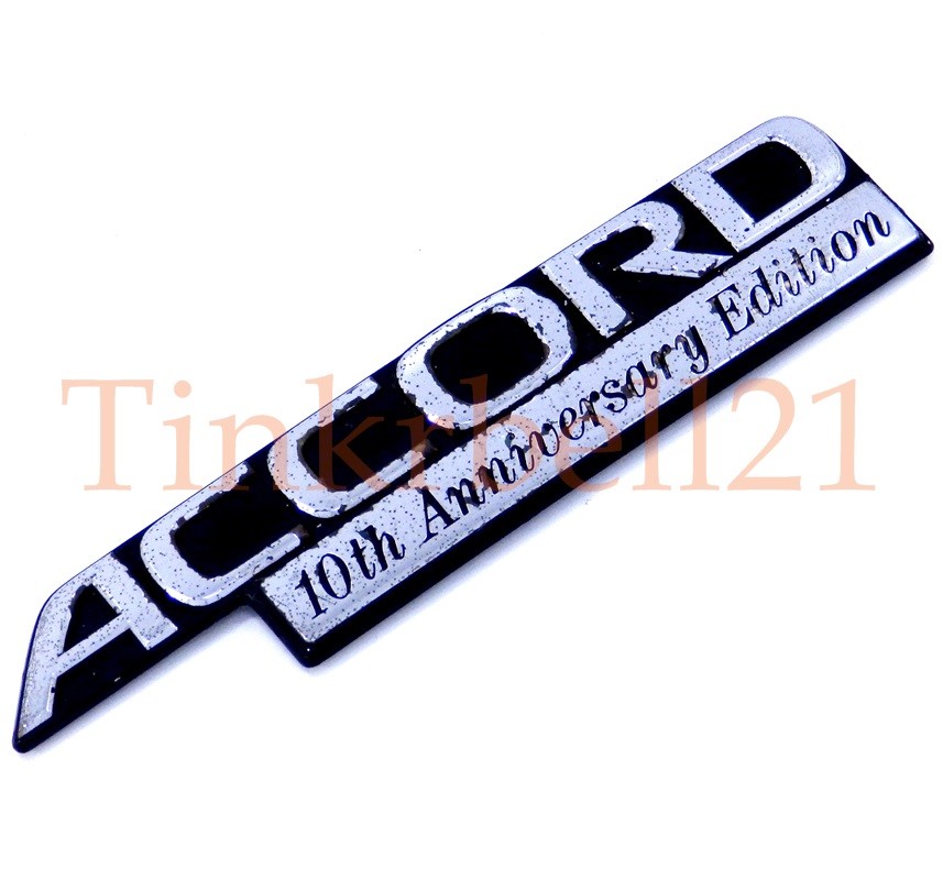 Honda Accord 93 10th Anniversary Edition Genuine OEM Trunk Emblem ...