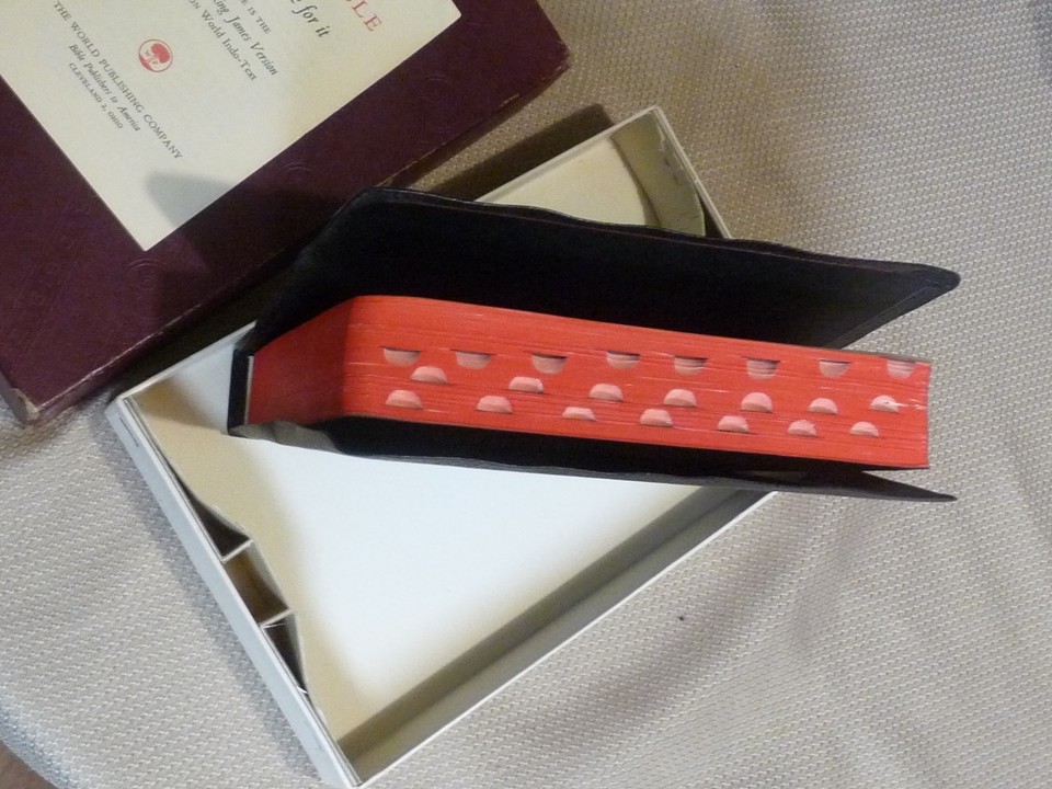 HOLY BIBLE King James Version 1945 w/Box LDS Mormon World Bible Deseret ...