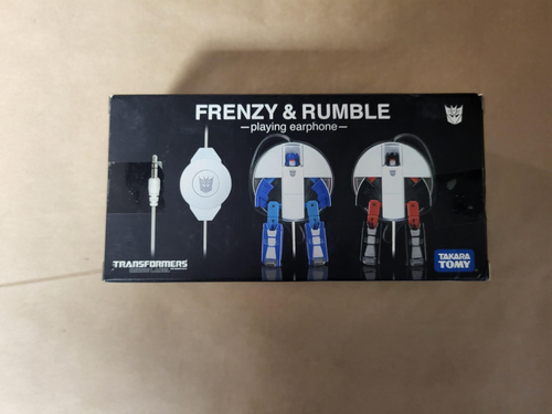 Transformers Music Label Frenzy & Rumble Playing Earphone w/ Box etc ...