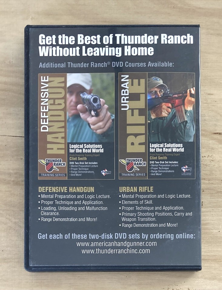 Thunder Ranch Defensive Tactics Clint Smith Training Series 2 Disk Set ...