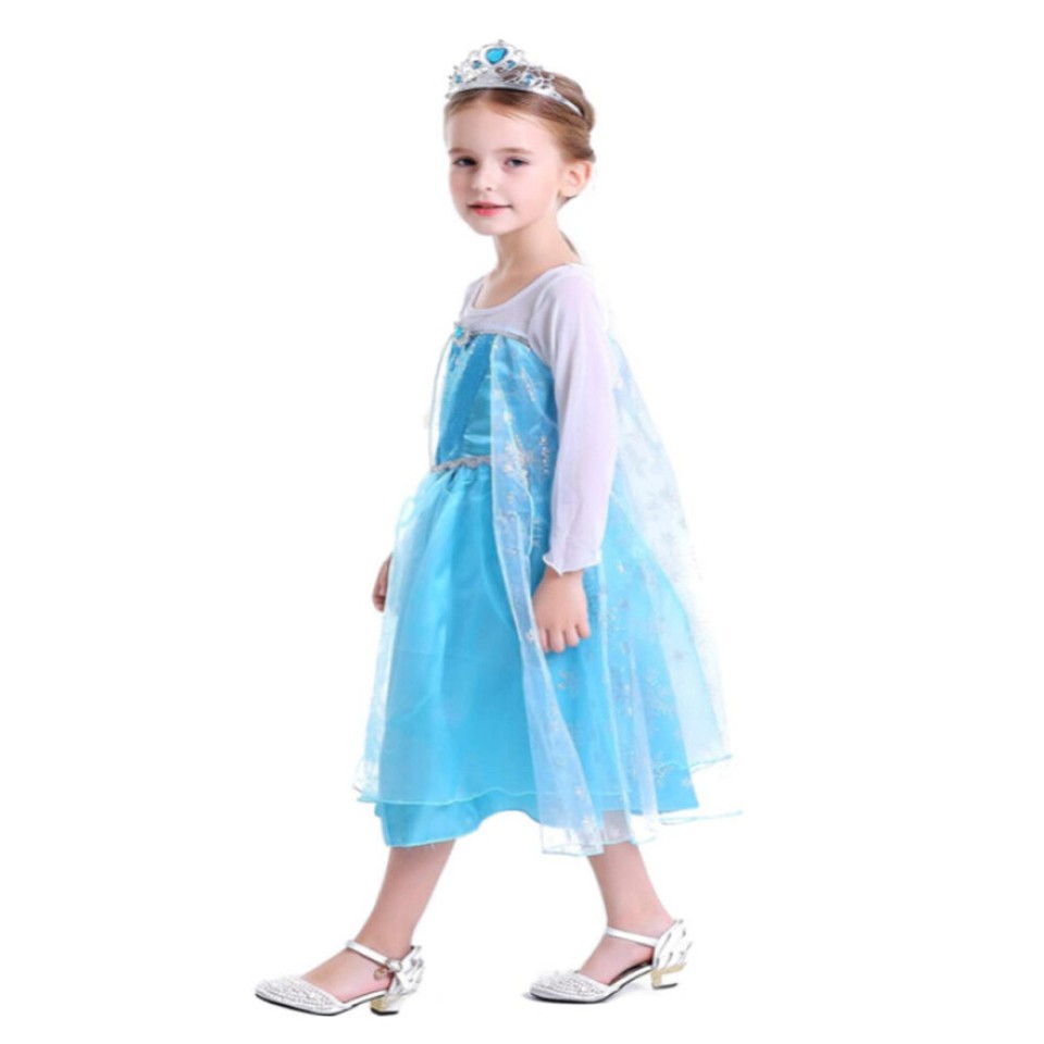 Disney Fancy Anna Elsa Frozen Cosplay Costume Party Girls Princess ...