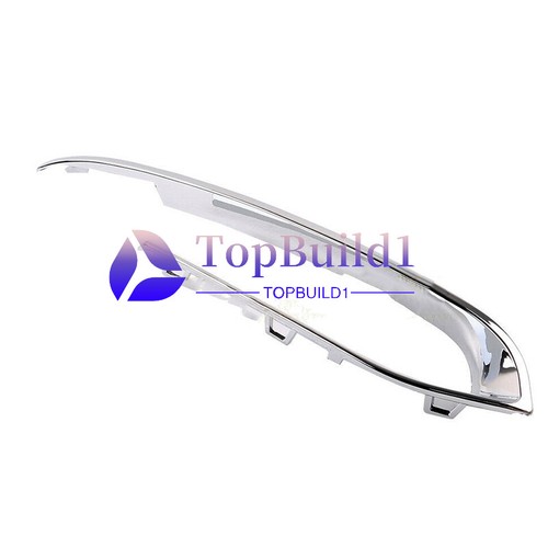 Set Right Fog Light Cover Grille Bezels w/Chrome Trim For BMW 5 Series ...