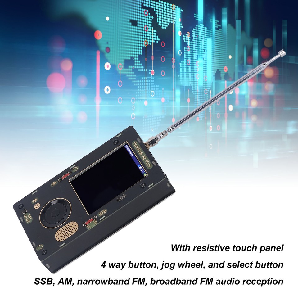 Portable Radio Transceiver 3.2in LCD Touch-Screen 1MHz‑6GHz SDR ...
