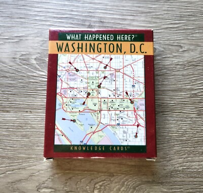 What Happened Here? WASHINGTON D.C. Knowledge Cards by Pomegranate ...