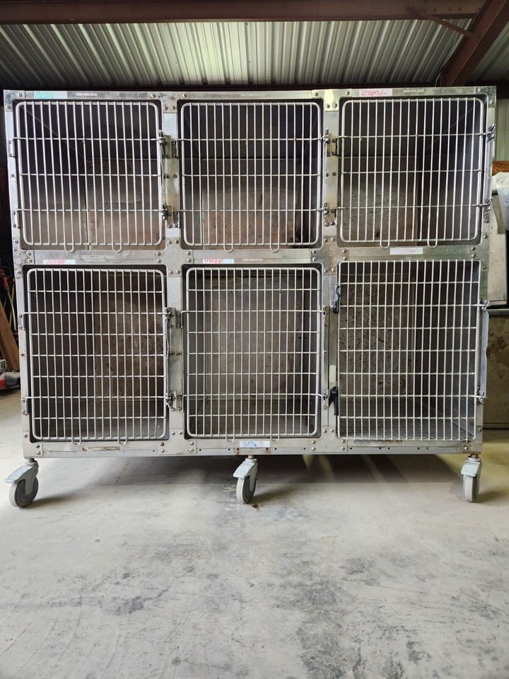 Shor-line Cages; 6ft Wide, 6 Cage Mobile - Veterinary - Groomer | eBay