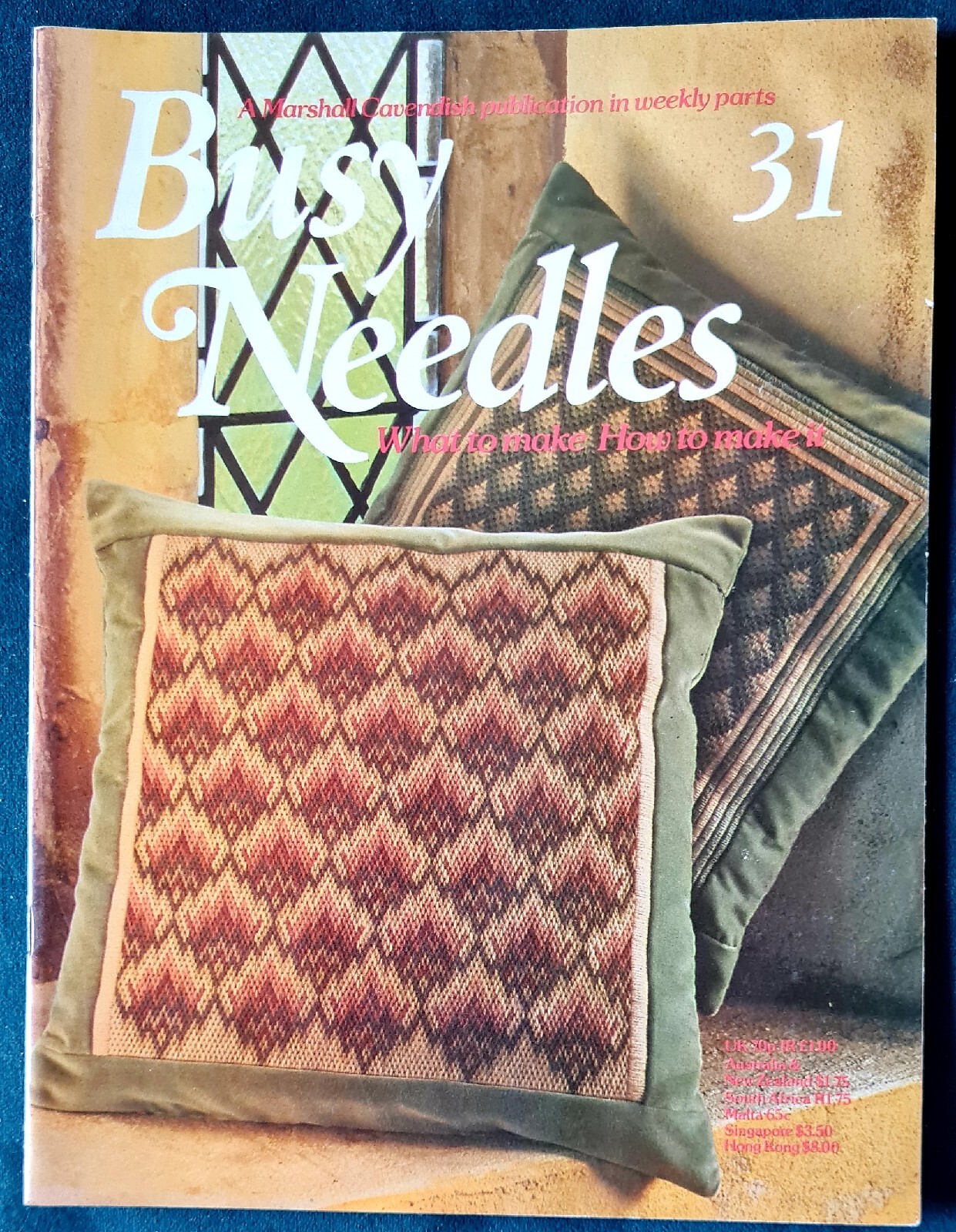 1980s Bobble Drawstring Waist World Map Busy Needles 31 Knitting ...