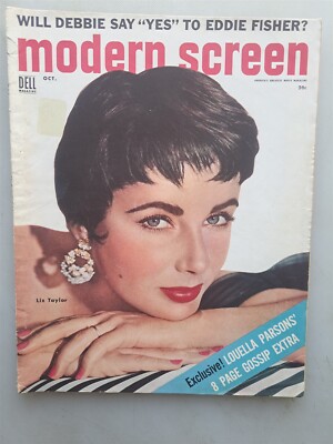 Modern Screen - Movie Fan Magazine - October 1954 Issue Liz Taylor ...