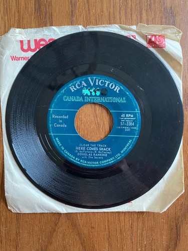 Clear The Track Here Comes Eddie Shack Record 7" Single 45 RPM Maple ...