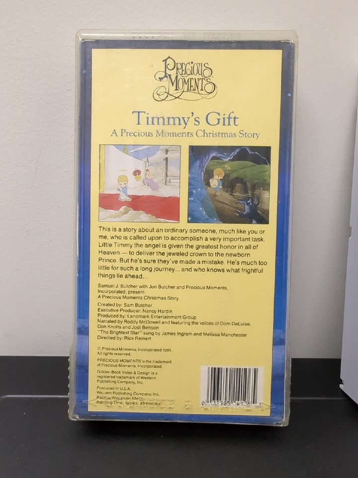 Precious Moments "Timmy's Gift" A Christmas Story VHS Tape (1991 ...