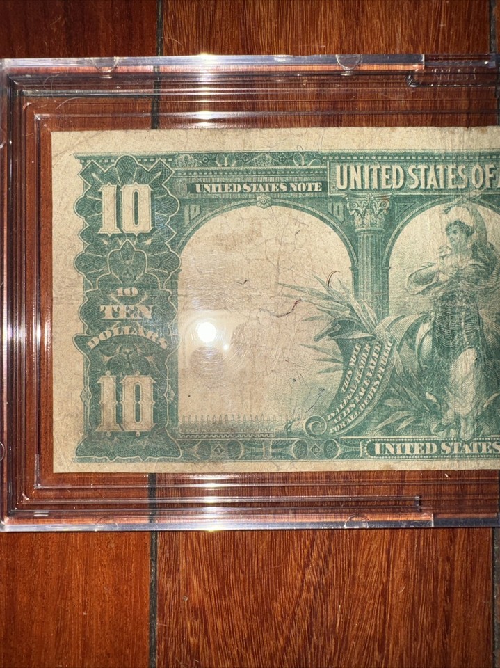 1901 US Note $10 Ten Dollar Bison Buffalo Large Bill | eBay