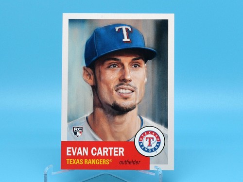 2024 Topps Living Set #703 EVAN CARTER • Texas Rangers RC .b | eBay