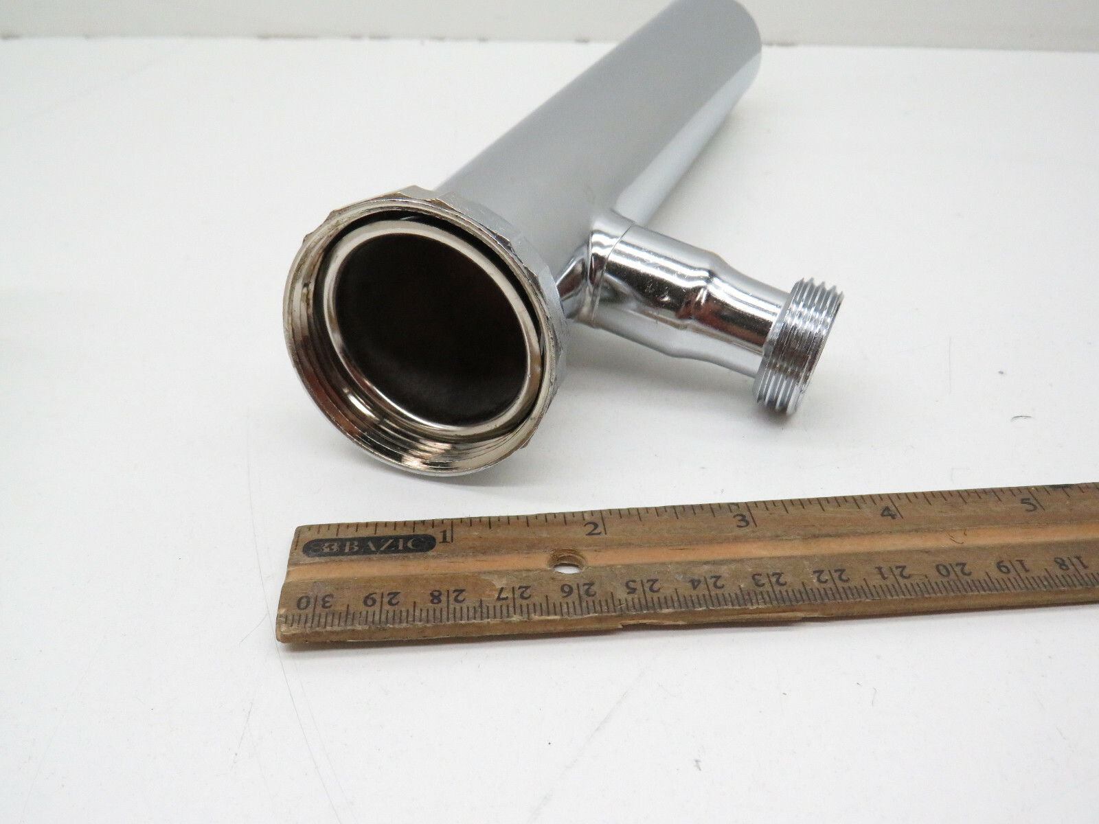 Ace 40265 Brass Branch Tailpiece 1-1/2" Dia x 8" L, 3/4" Threaded Hose ...