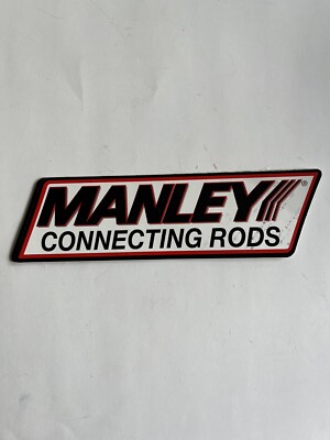 Original Vintage NOS Manley Connecting Rods Sticker ~3x10.5” (6U) | eBay