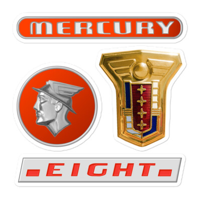 Mercury Eight Sticker Assortment Classic Car Emblem Badge Logo | eBay
