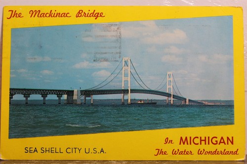 Michigan MI Sea Shell City USA Mackinac Bridge Water Wonderland ...