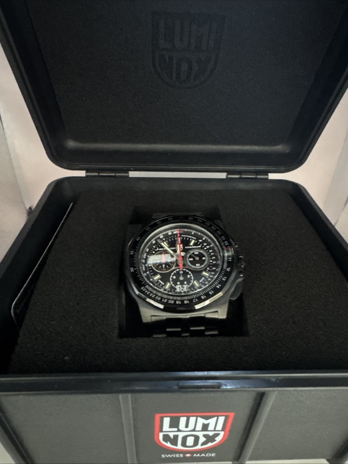 Luminox F22 Raptor 44mm Titanium 9270 Series Pilot Watch 44mm | eBay