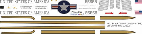 Decal 249 Bell 212 / UH-1N AFDW Air Force Department Washington 96668 ...