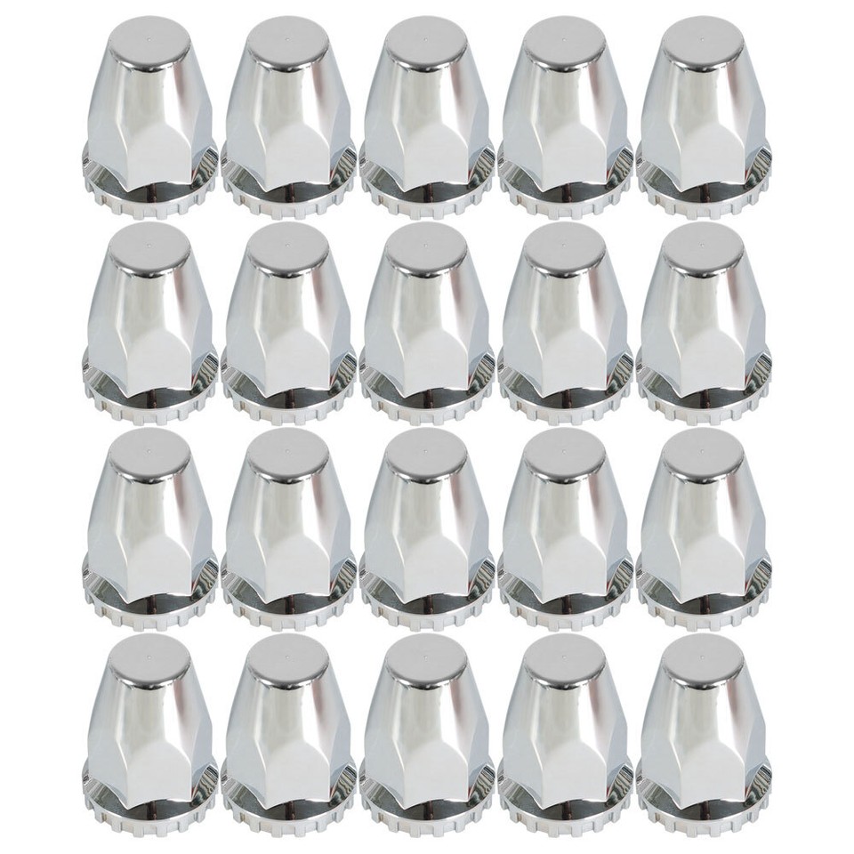 Front Axle Wheel Cover Set ABS Plastic Chromed Hubcaps with 33mm Thread ...