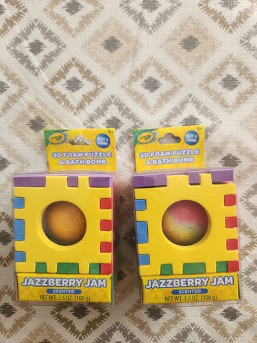 Crayola 3D Bath Bombs for Kids with Foam Puzzle Set Of 2 Jazzberry Jam ...