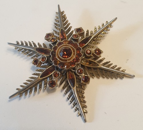 Vintage Elizabeth Reimer Rare Large Snowflake Brooch | eBay Australia