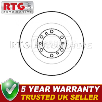 Front 1x Brake Disc Fits Mitsubishi L200 1996-2007 2.5 TD 3.0 MB699716 ...