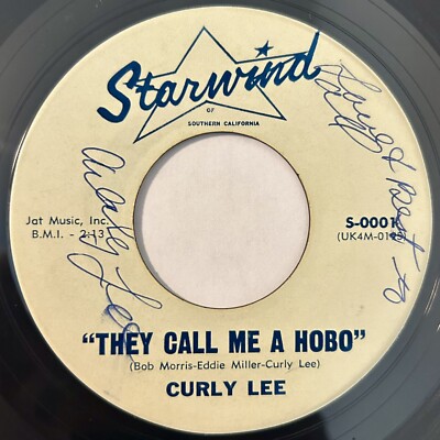 RARE CA ROCKABILLY HILLBILLY 45 Curly Lee - They Call Me A Hobo ...