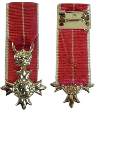 MINIATURE MOUNTED MBE MILITARY MEDAL, supplied as seen with a pin ...