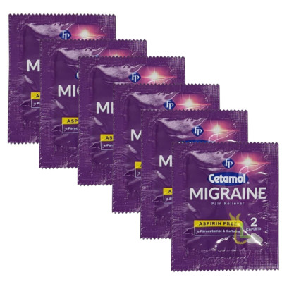 Cetamol Migraine & Pain Reliever - 12 Tablets - Tariffs are paid by us ...