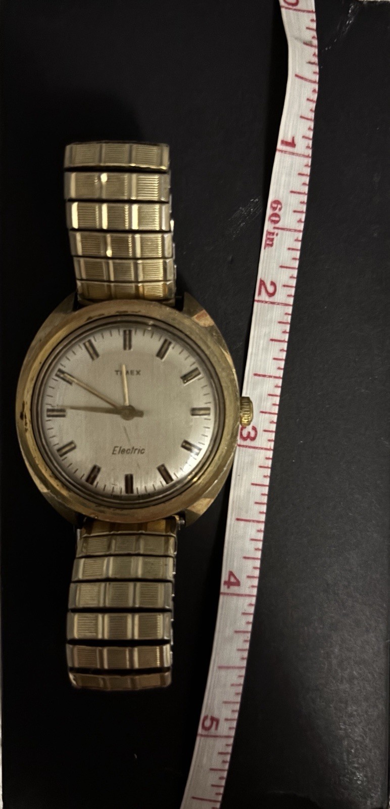 Vintage Gold Timex Watch Electric Water Resistant Not… - Gem