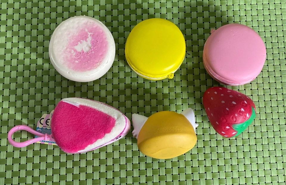 23 Squishies Lot – Mostly Food Stress Relief Toys Mixed Sizes Slow ...