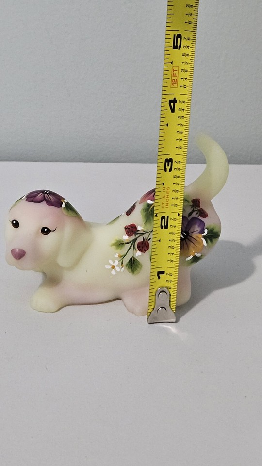 Fenton Glass Burmese Playful Puppy OOAK By Ann Fenton "Lillian" Pattern ...