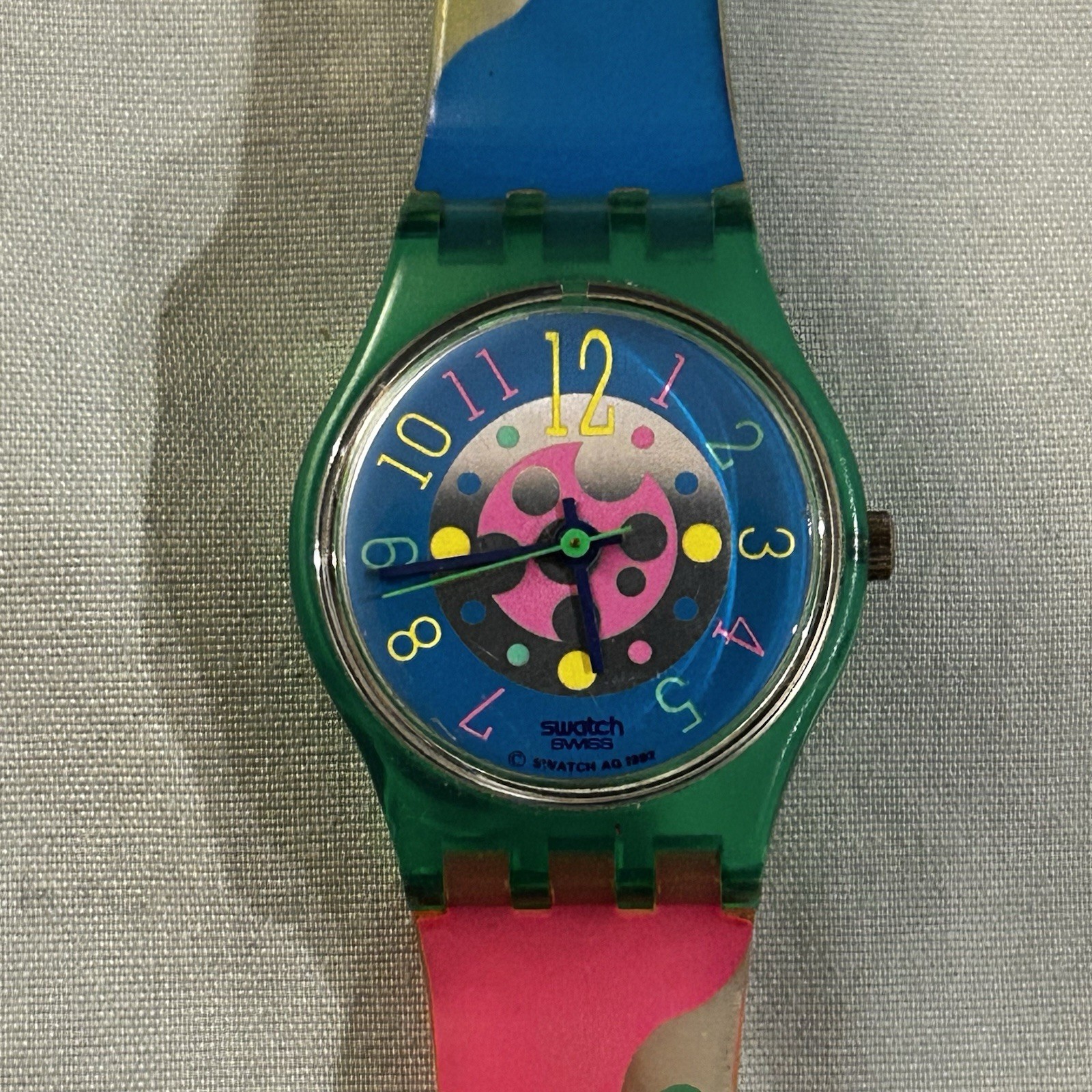 Vintage Swatch Watch 1992 Retro Ladies Untested 1990s… - Gem
