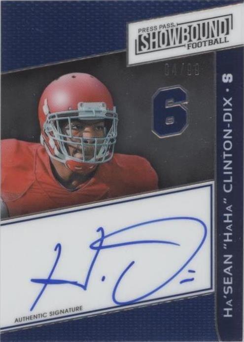 2014 Press Pass Showbound - Ha Ha Clinton-Dix #SB-HCD Blue /99 (AU, RC ...